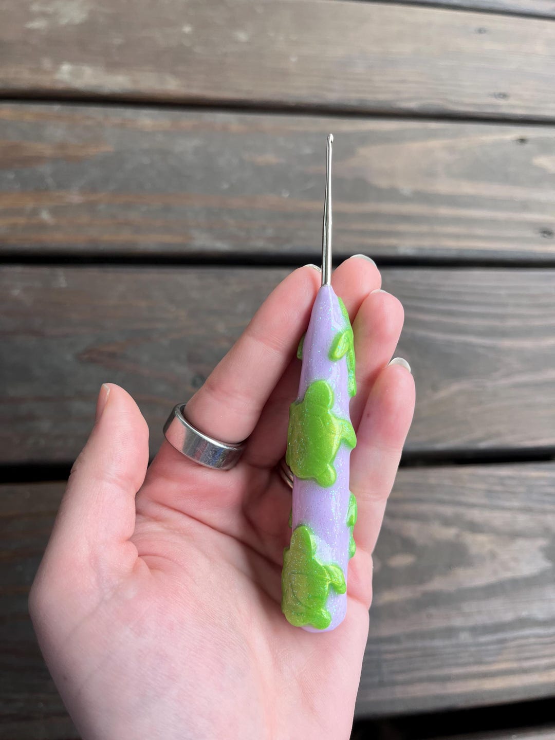 Sea Turtle Crochet Hook, Ergonomic Hook, Clay Hook, Sea Turtles - Etsy