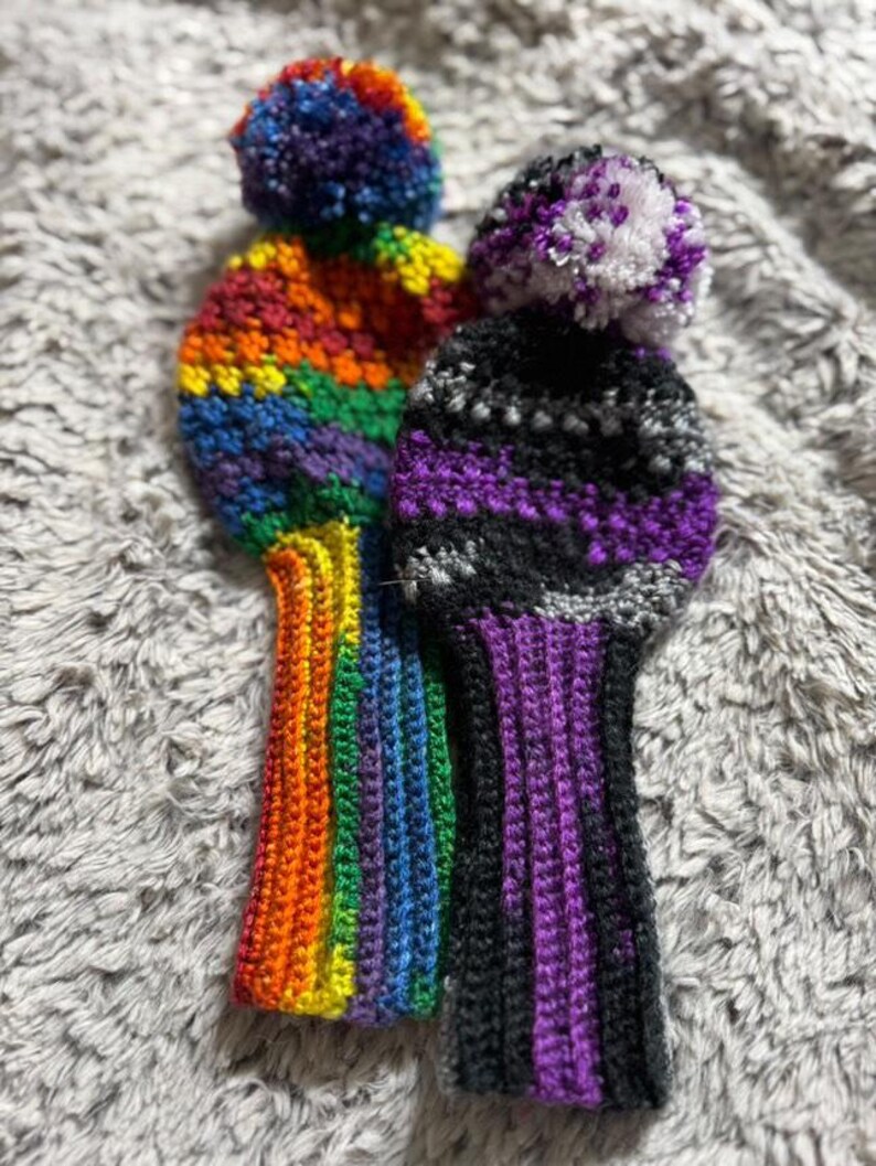 Golf Club Cover Crochet Pattern, Crochet Golf Club Cover, Club Cover ...