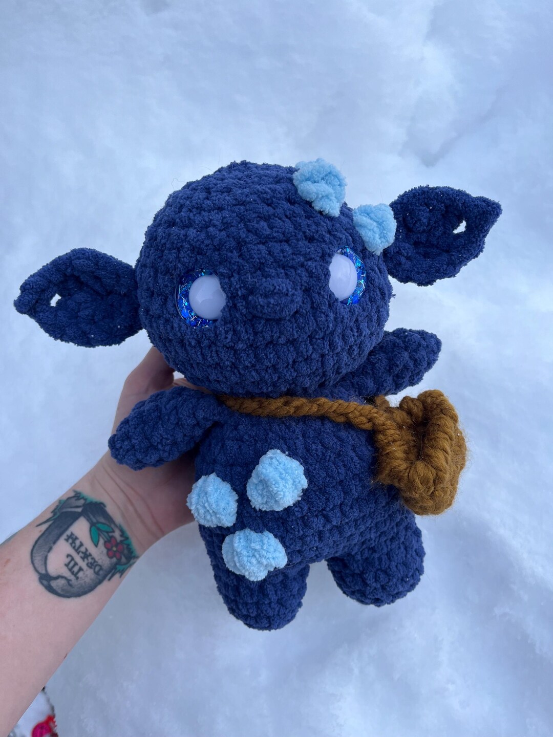 Winter Goblin Plushie, Goblin Stuffed Plushie, Crochet Plushie, Crochet ...