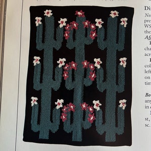 Vintage Crochet Blanket Pattern Book - Etsy