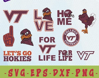 Virginia Tech Logo Svg - Etsy
