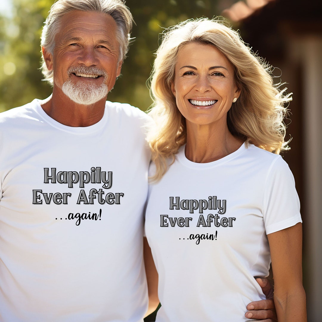 Just Married Again Couples T-shirt, Second Marriage Shirt, Wedding Gift ...