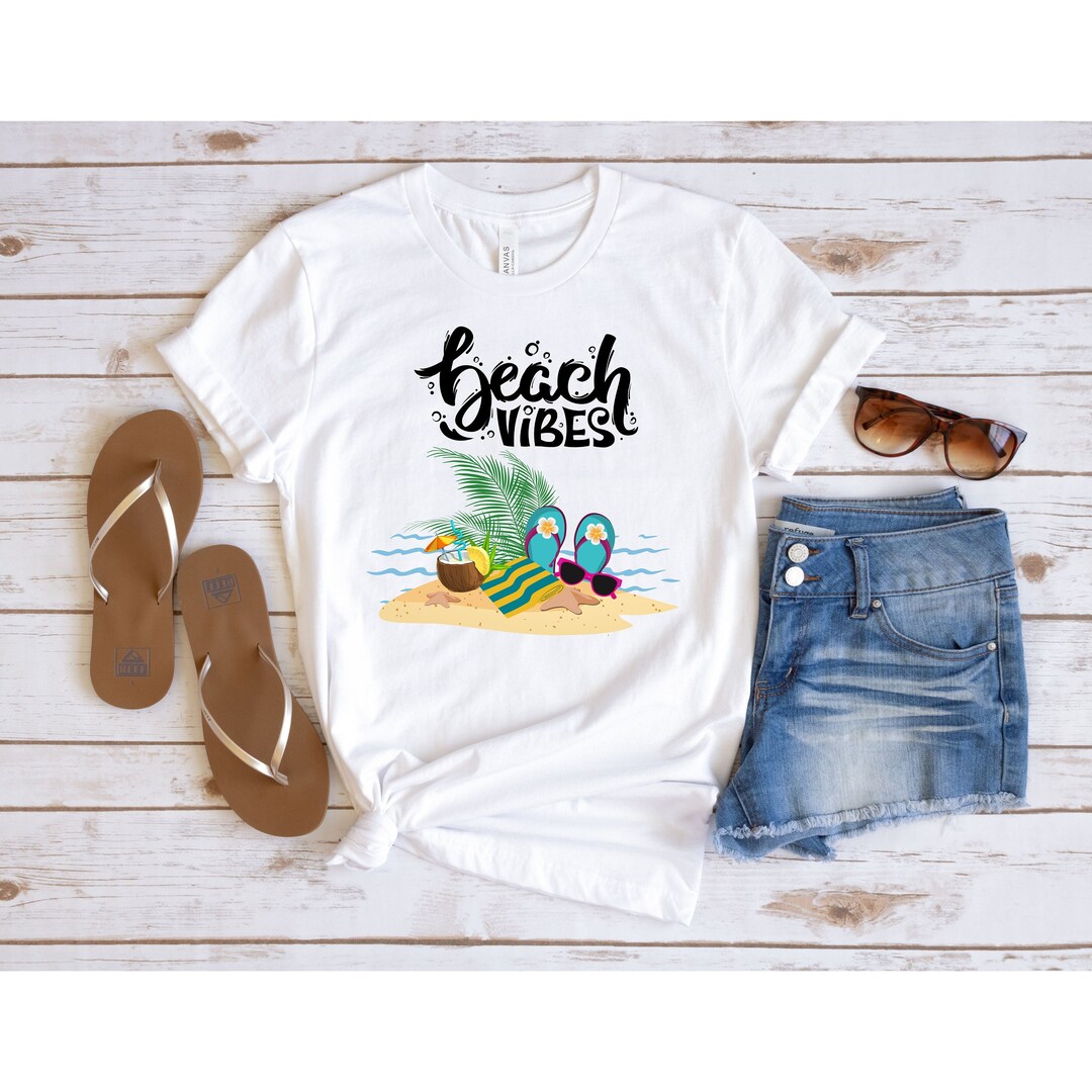 Beach Lover Shirt, Beach Lover Tee, Beach Vibes Shirt, Beach Lover Gift ...