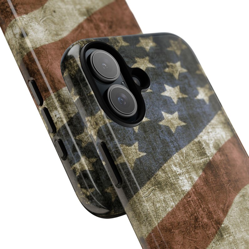 Grunge American Flag Phone Case, Compatible With Iphones 16 15 14 13 12 ...