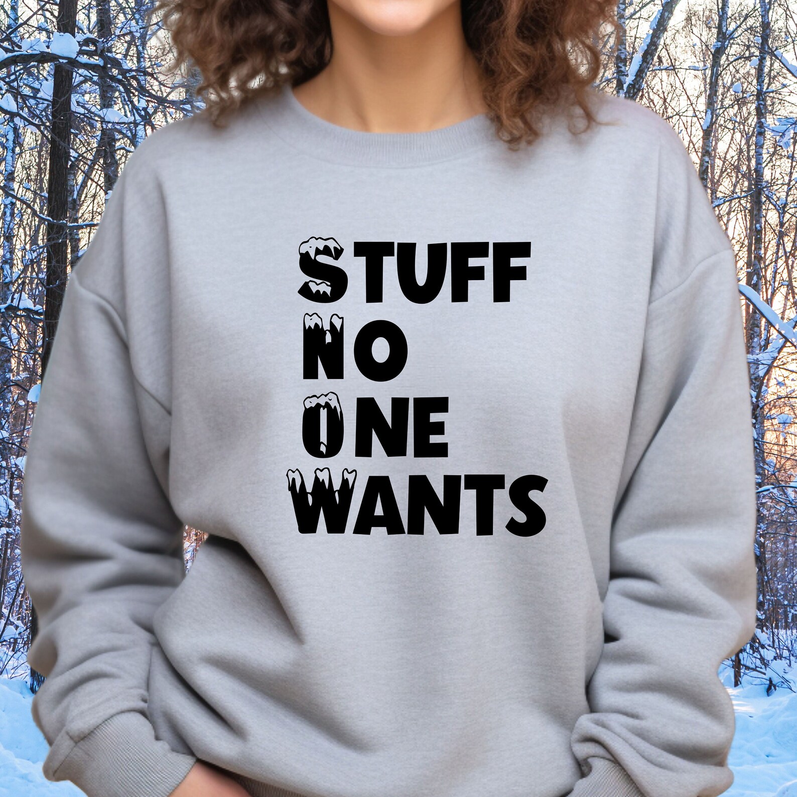 Funny Snow Sweatshirt, I Hate Snow Shirt, Snow Hater Shirt, Winter ...
