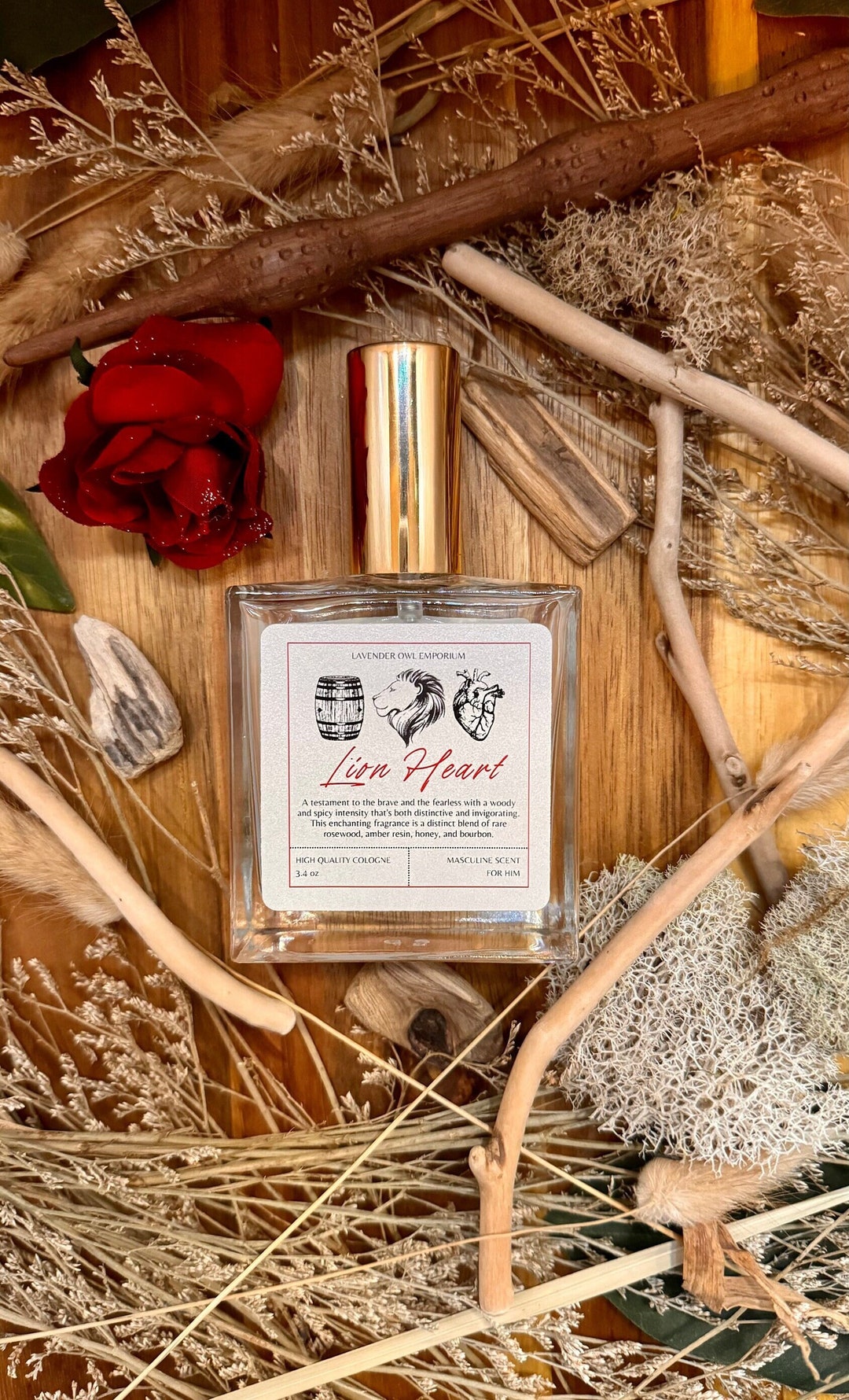 Lion Heart Cologne | Made for Him - Etsy