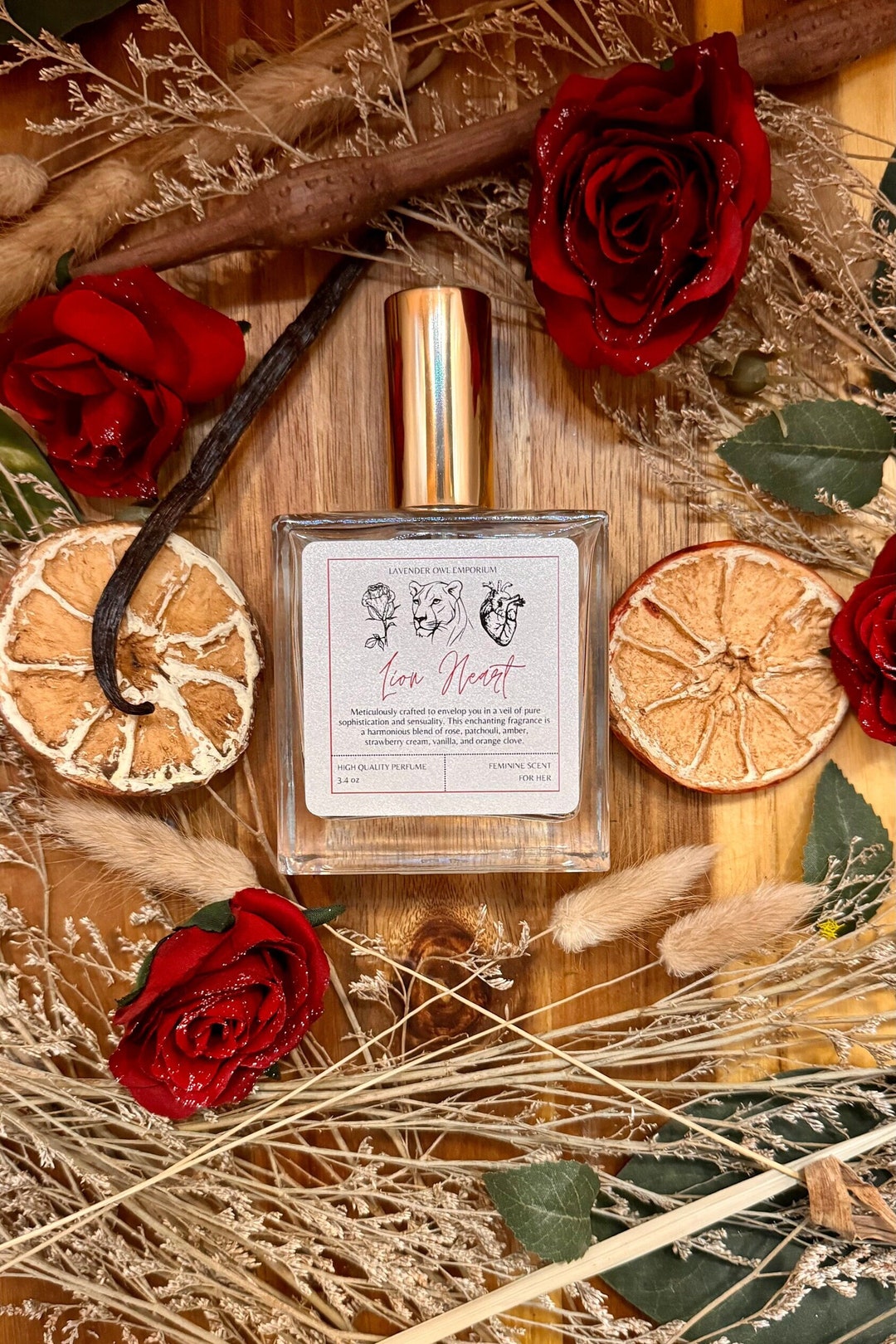 Lion Heart Perfume Made for Her - Etsy