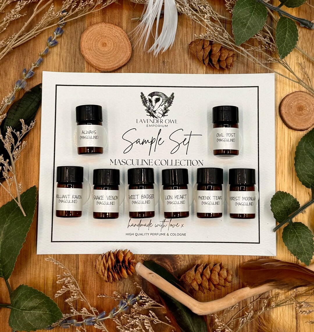 Masculine Sample Set | Cologne for Him - Etsy