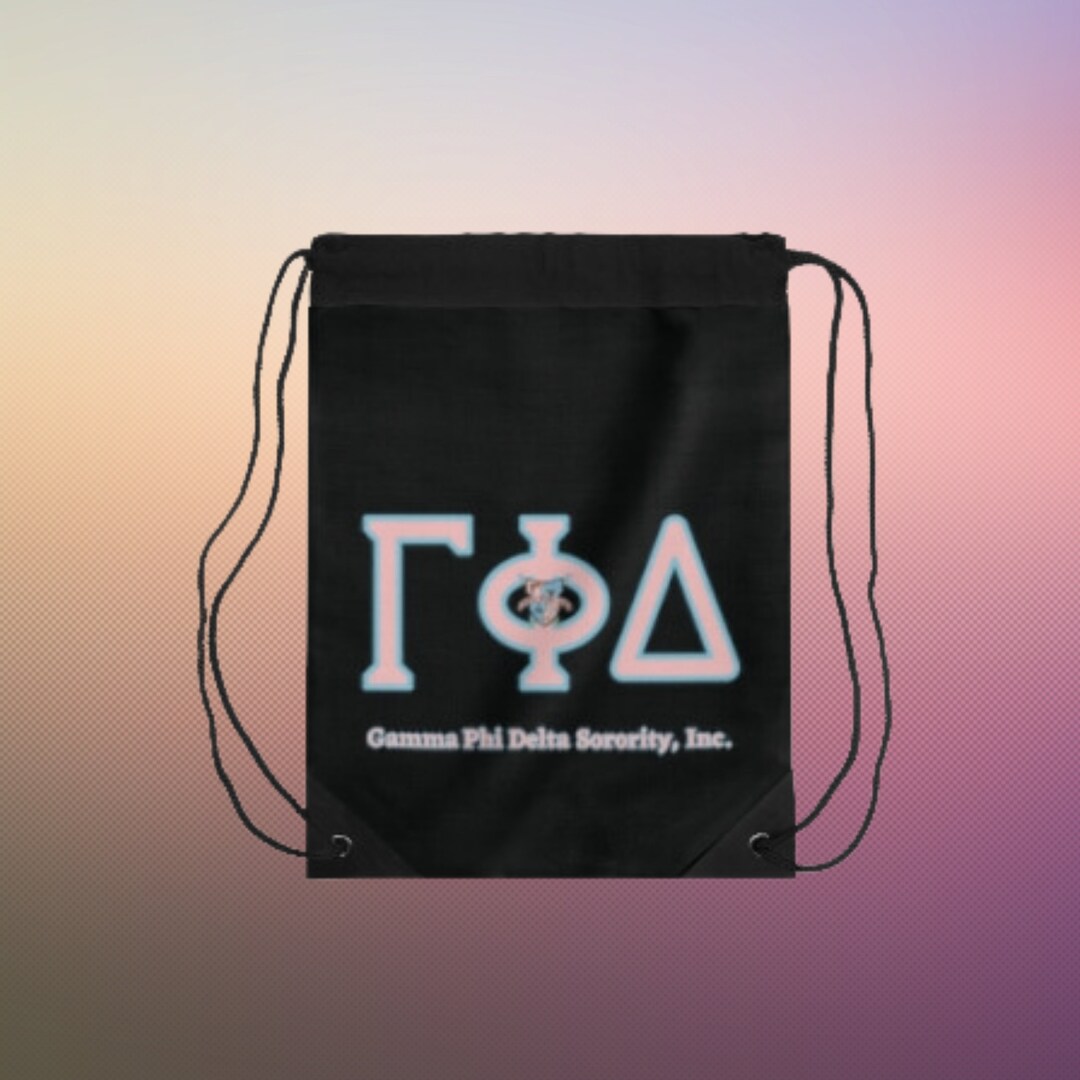 Gamma Phi Delta Greek Letter Collection Drawstring Bag - Etsy