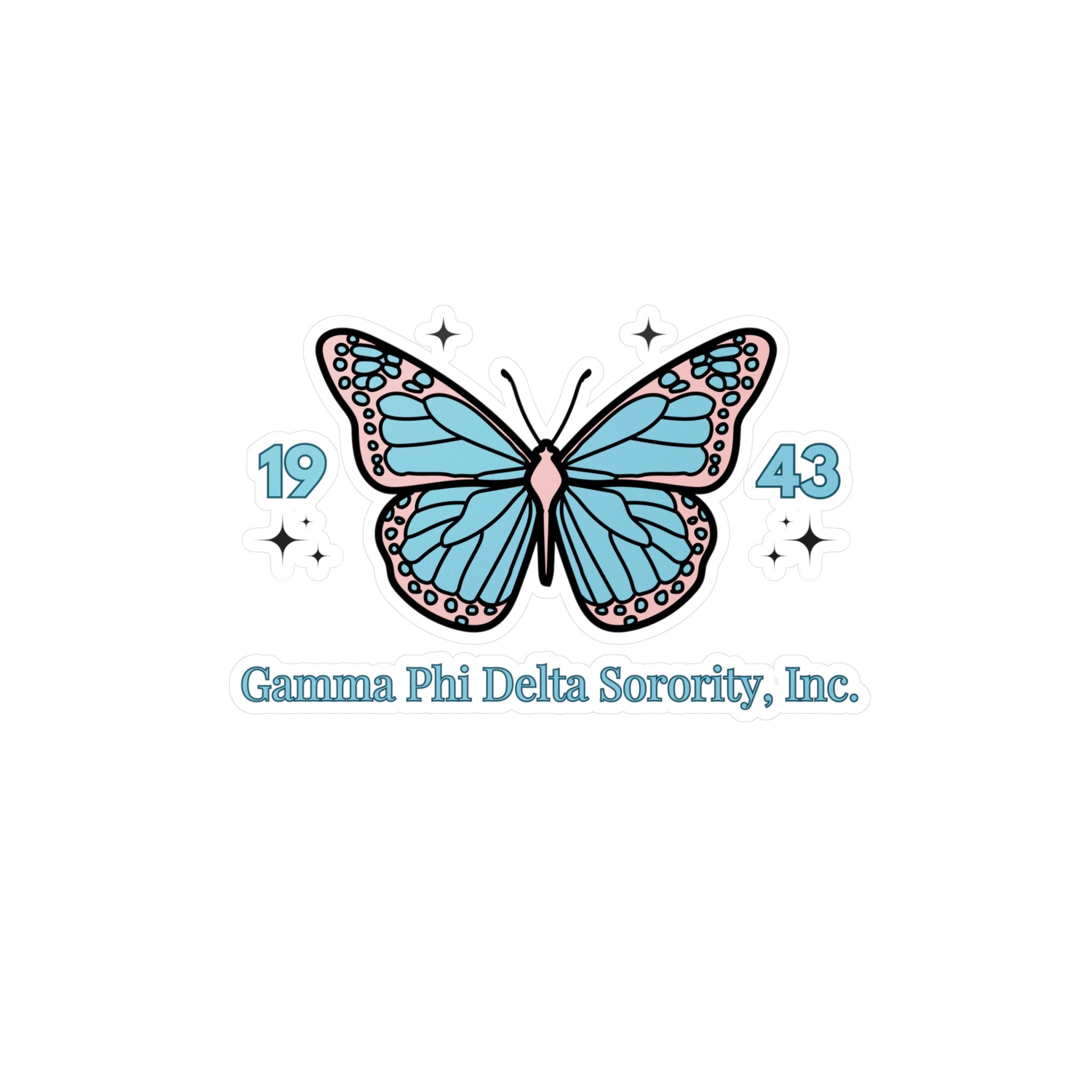 Gamma Butterfly Vinyl Decal - Etsy