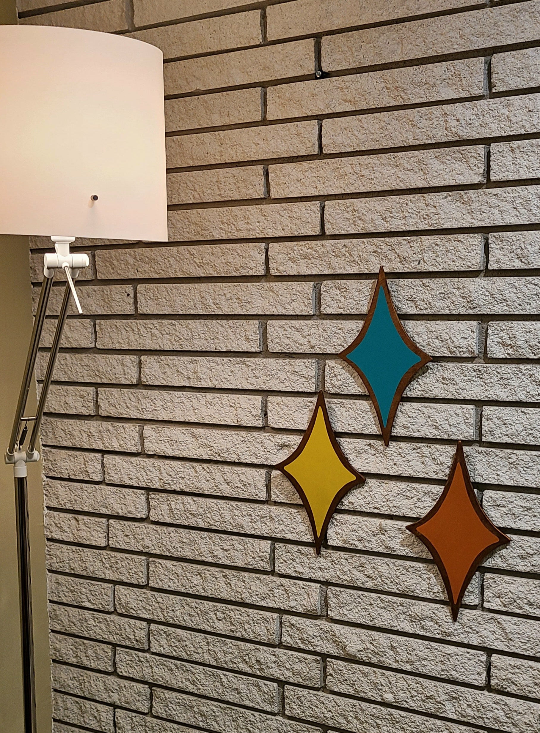 Set of 3 MCM Inspired Atomic Star Wooden Wall Plaques - Etsy