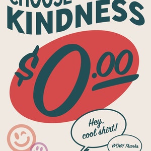 Choose Kindness Poster - Etsy