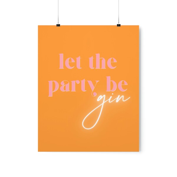 Let the Fun Be Gin - Etsy
