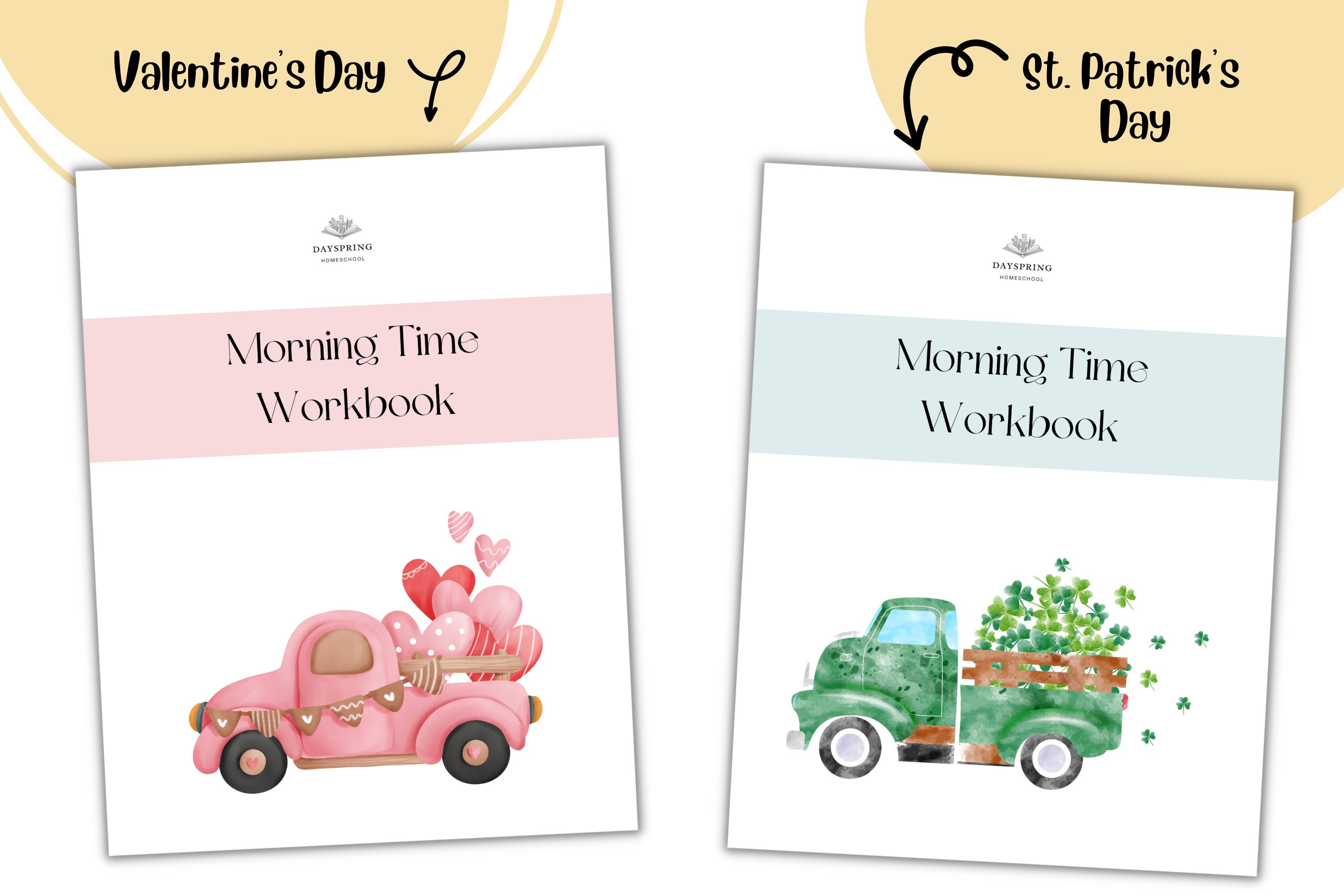 Morning Menu Cover Pages | Printable |homeschool | Morning Time ...