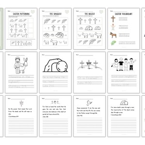 Christian Easter Activity Pack | Printable | Preschool | Kindergarten ...