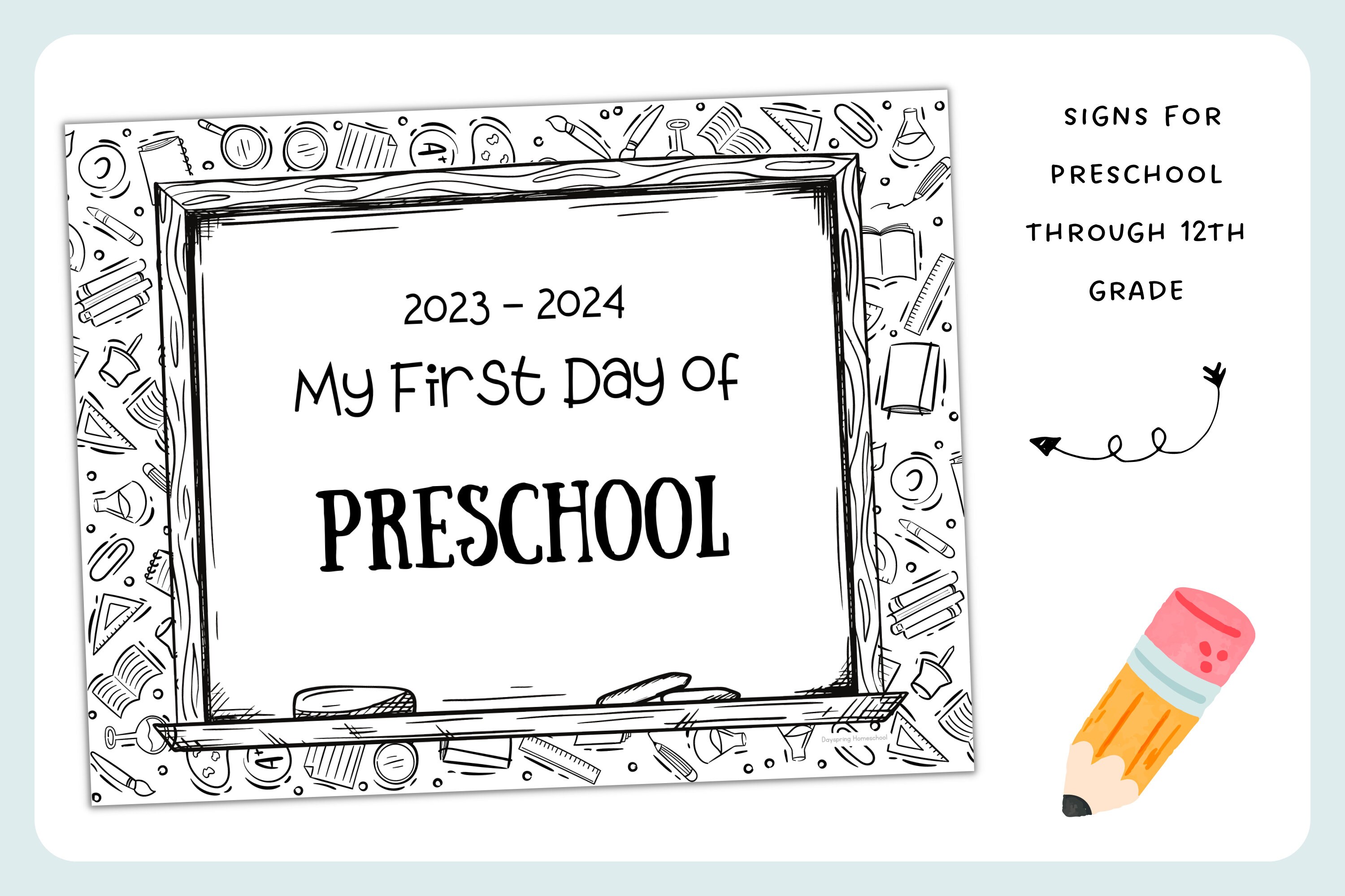 Back to School Activity Bundle Printable First Day of - Etsy