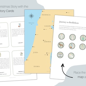Journey to Bethlehem Christmas Map and Activity Bundle | Printable ...