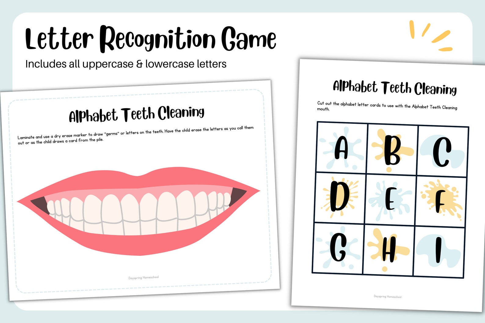 Preschool Dental Health Pack | Printable Worksheets | Homeschool ...