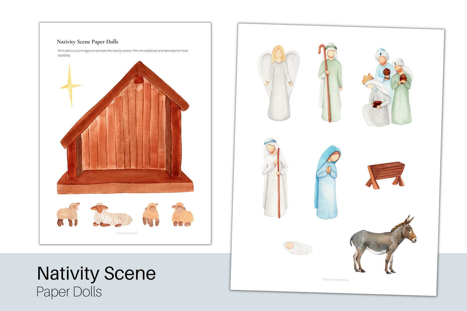 Journey to Bethlehem Christmas Map and Activity Bundle | Printable ...