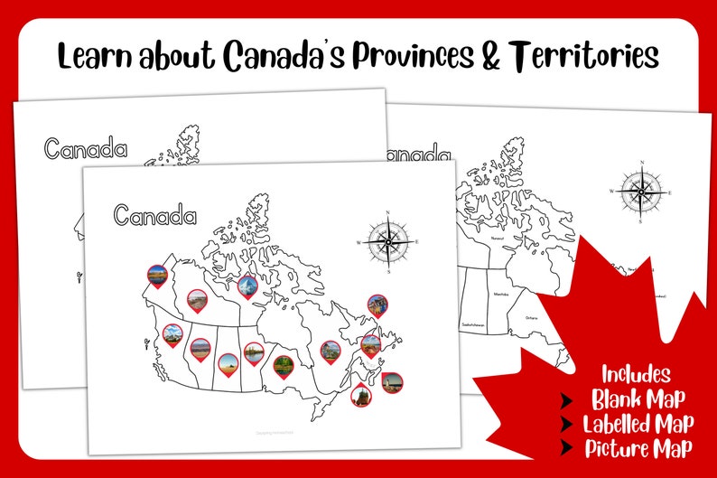 Canada Day Activity Bundle | Preschool | Printable | Unit Study - Etsy