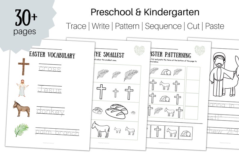 Christian Easter Activity Pack | Printable | Preschool | Kindergarten ...