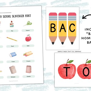 Back to School Activity Bundle | Printable | First Day of School ...