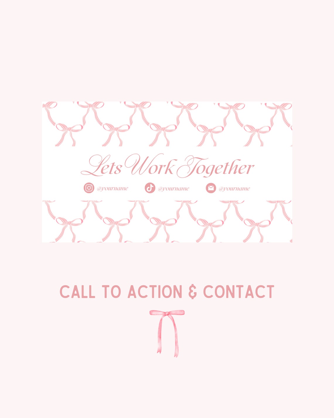 UGC Creator Portfolio Website Design / Coquette or Pink Website Design ...