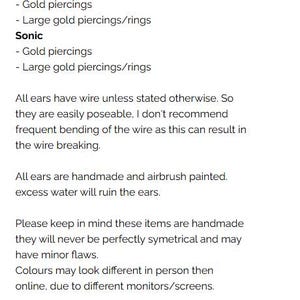 Made to Order Sonic & Shadow Ears – Cosplay Headband Inspired by Sonic ...