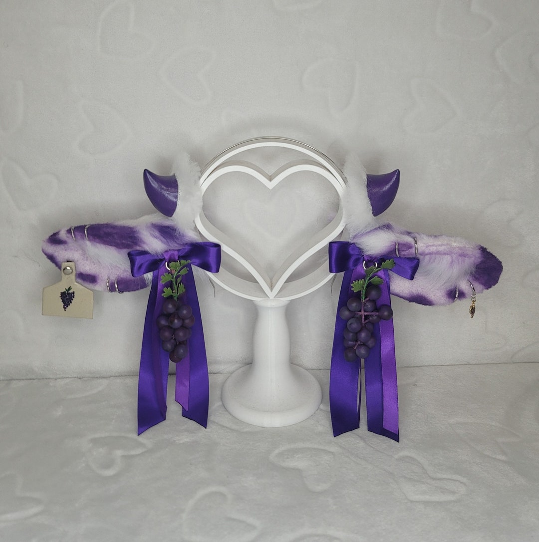Grape Cow, Cow Cosplay, Fruit Cow, Cow Ears, Grape Cow Cosplay - Etsy