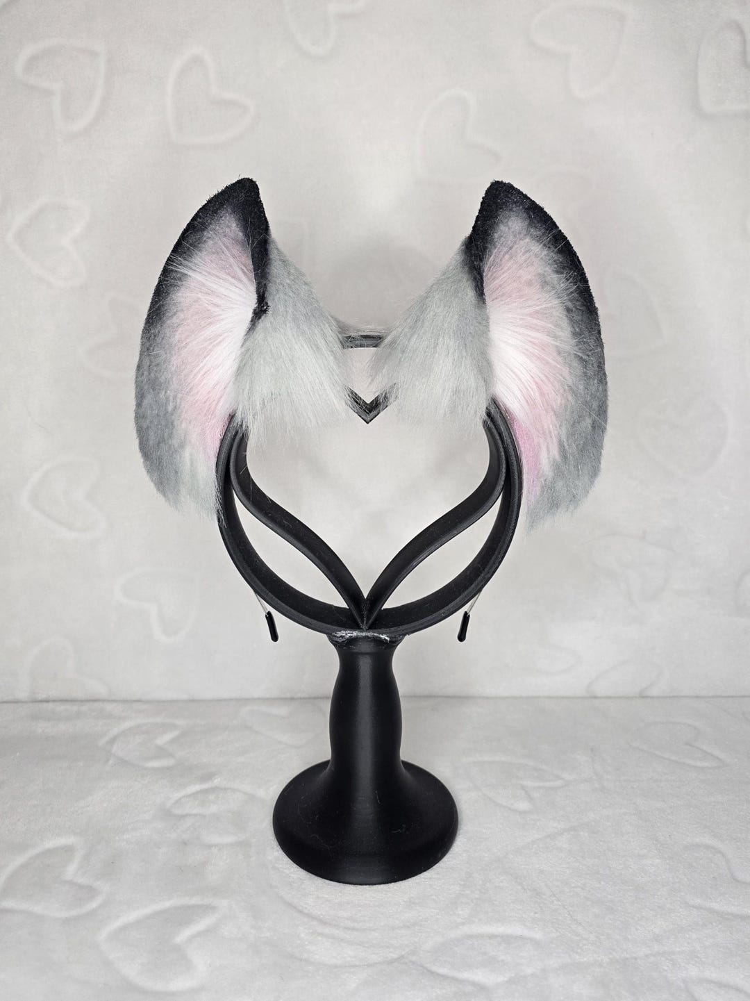 Grey Wolf Ears – Faux Fur Cosplay Headband | Realistic Animal Ears ...
