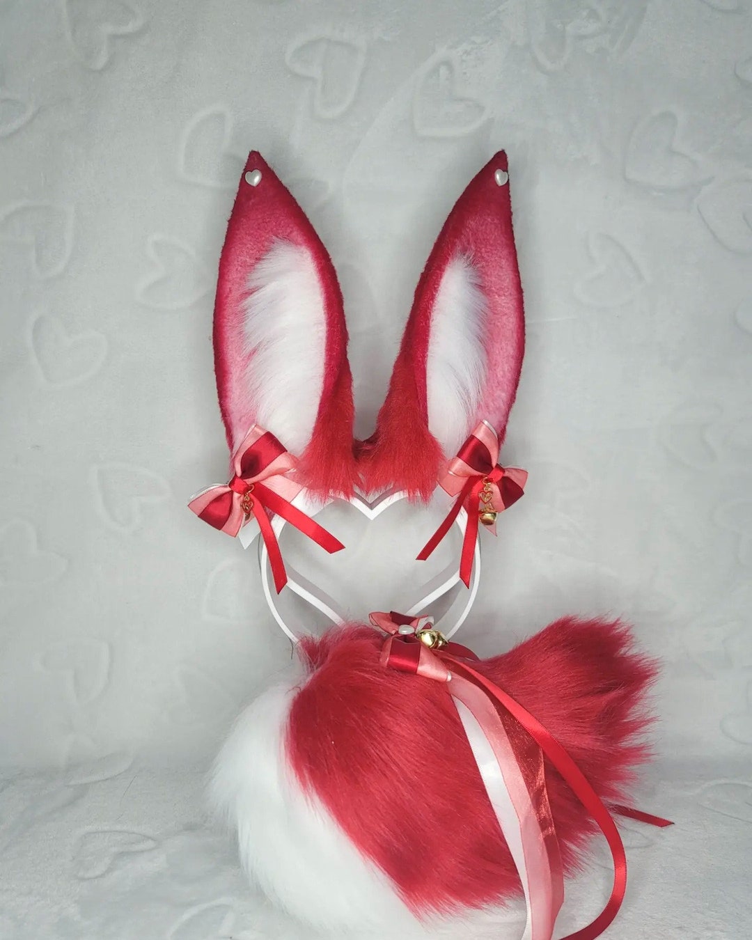 Valentine's Bunny Ears, Red Bunny Ears, Bunny Ears, Pointy Bunny Ears ...