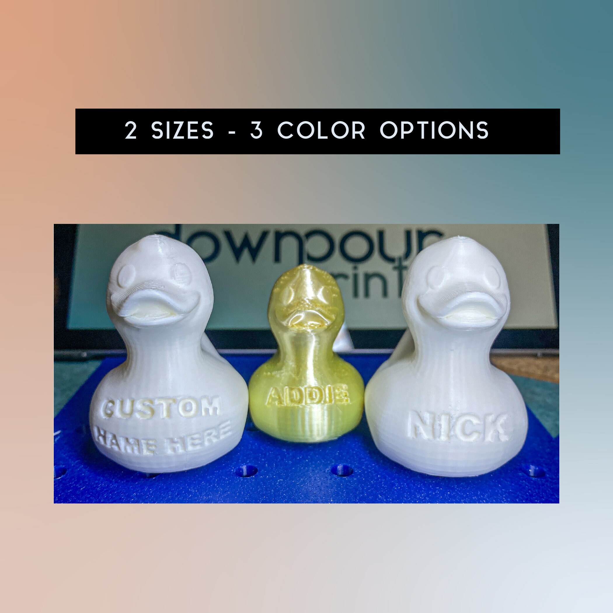 Custom Ducks for Jeeps, 3D Printed Ducks, Personalized Duck for Duck ...