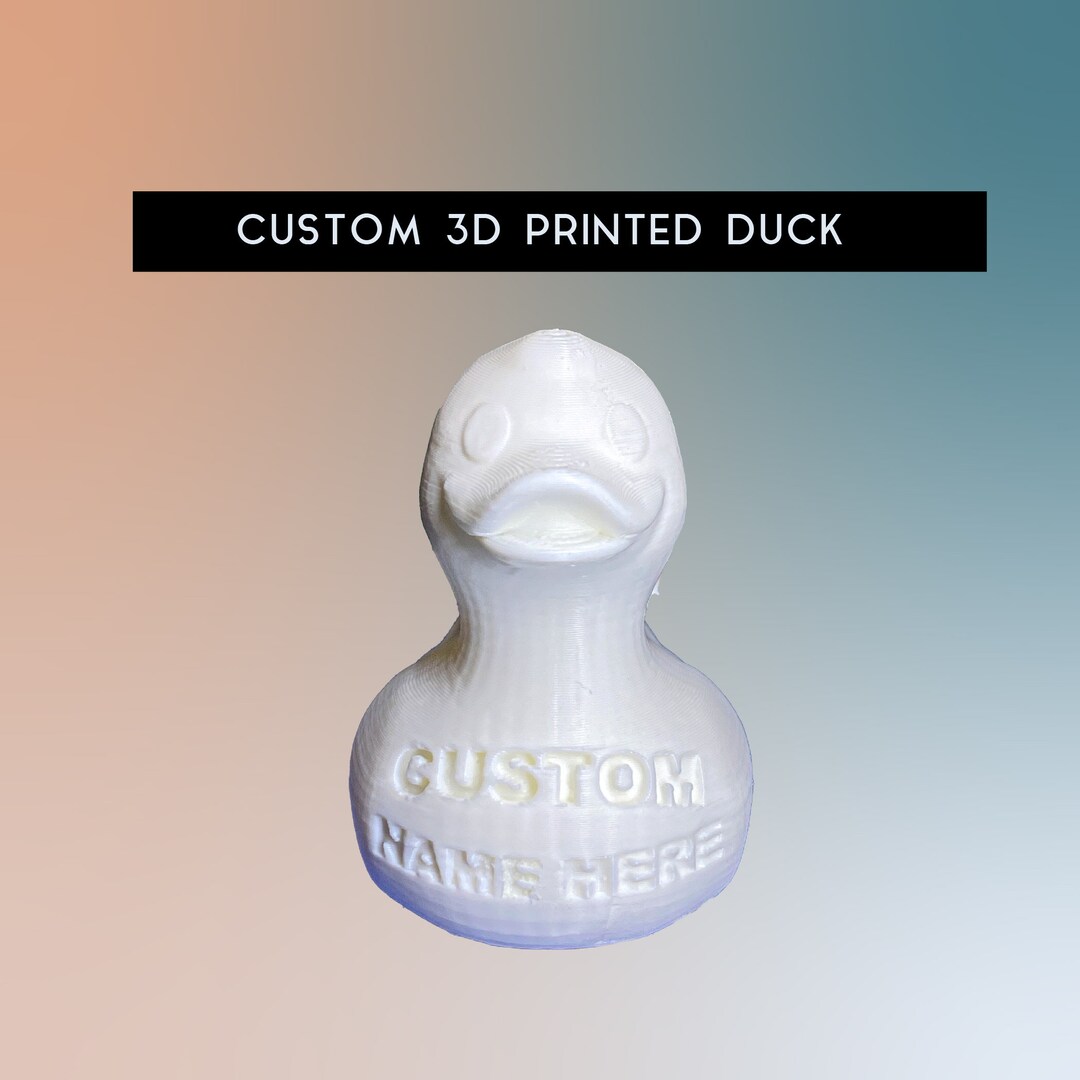 Custom 3D Printed Duck 3D Printed Ducks Personalized 3D - Etsy