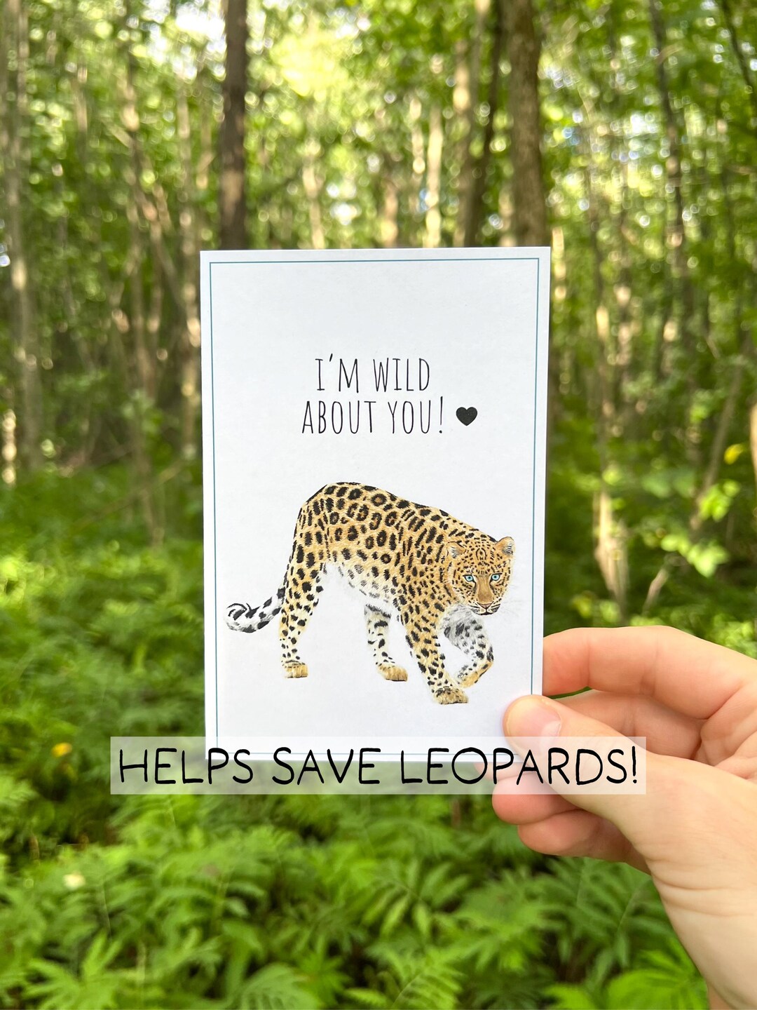Leopard Love Card for Partner, Spouse, Boyfriend, Girlfriend ...
