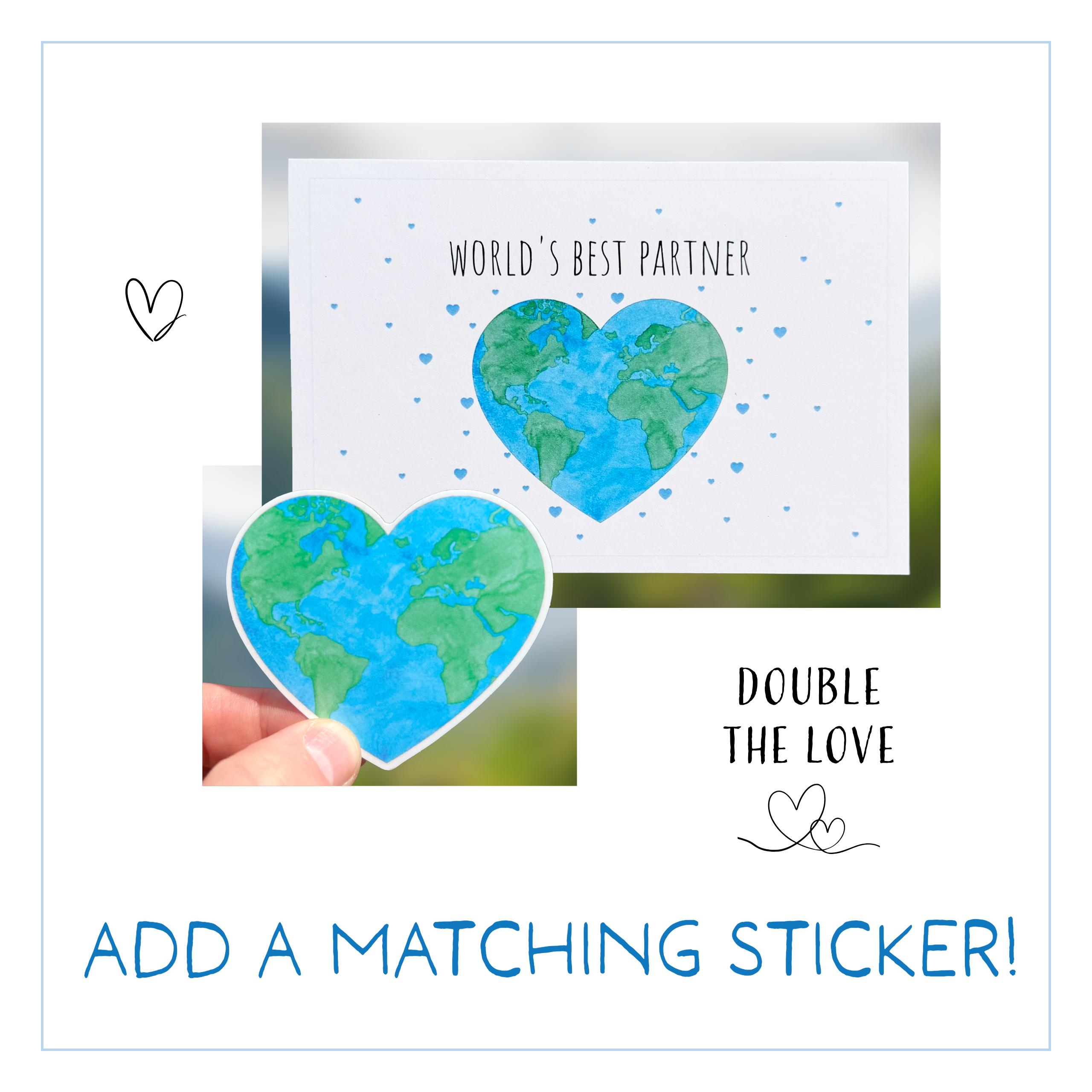 Earth Love Card, Earth Heart Greeting Card, Earth Anniversary Card ...