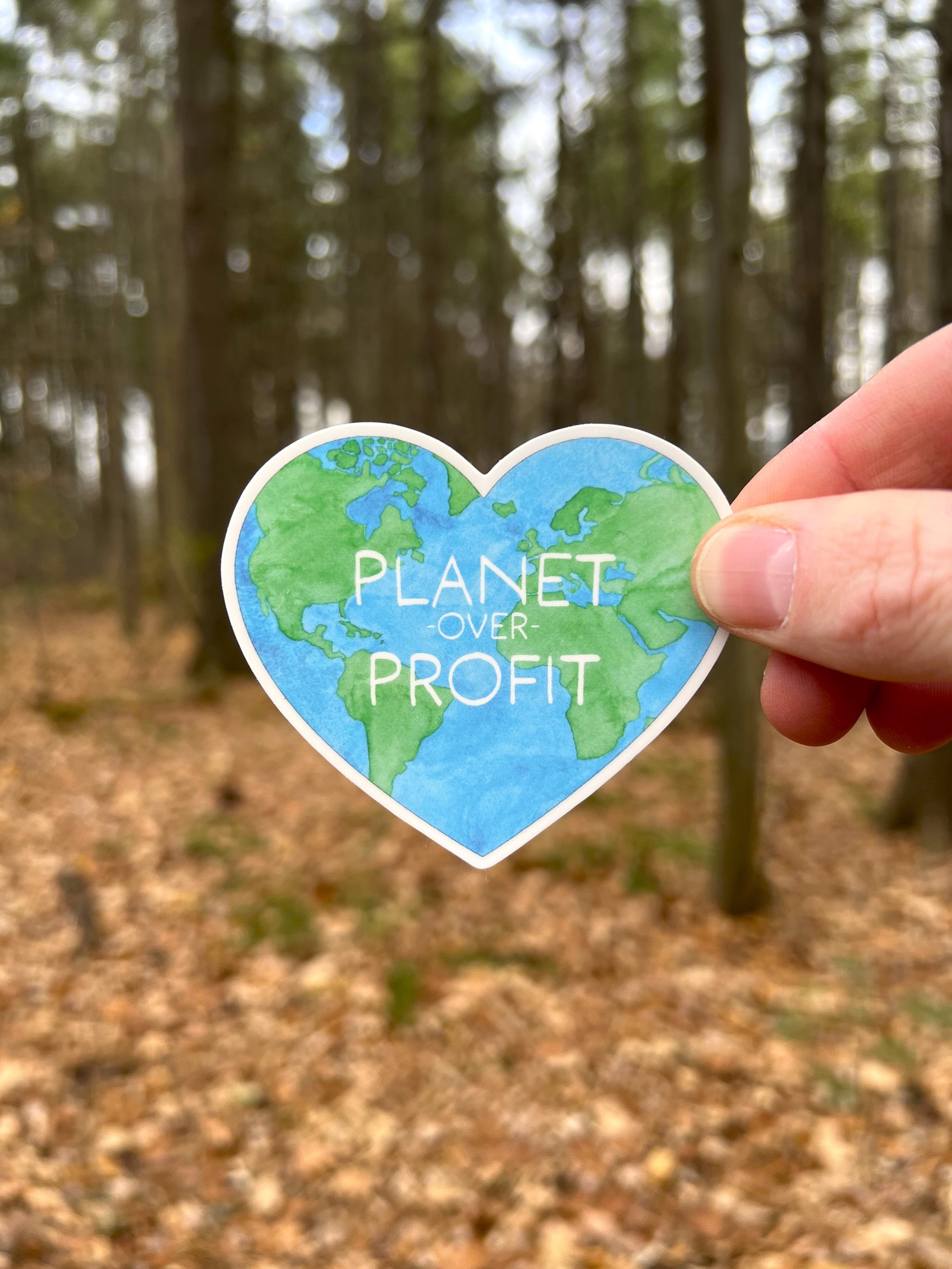 Earth Heart Art Print, Watercolor Earth Heart Art, Earth Love, Wildlife ...