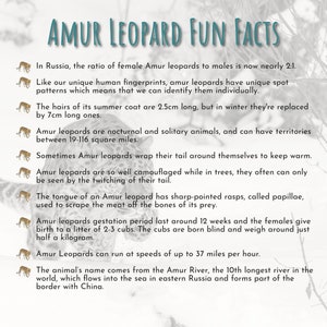 Watercolor Amur Leopard Sticker, Amur Leopard Lover Gift, Save the Amur ...