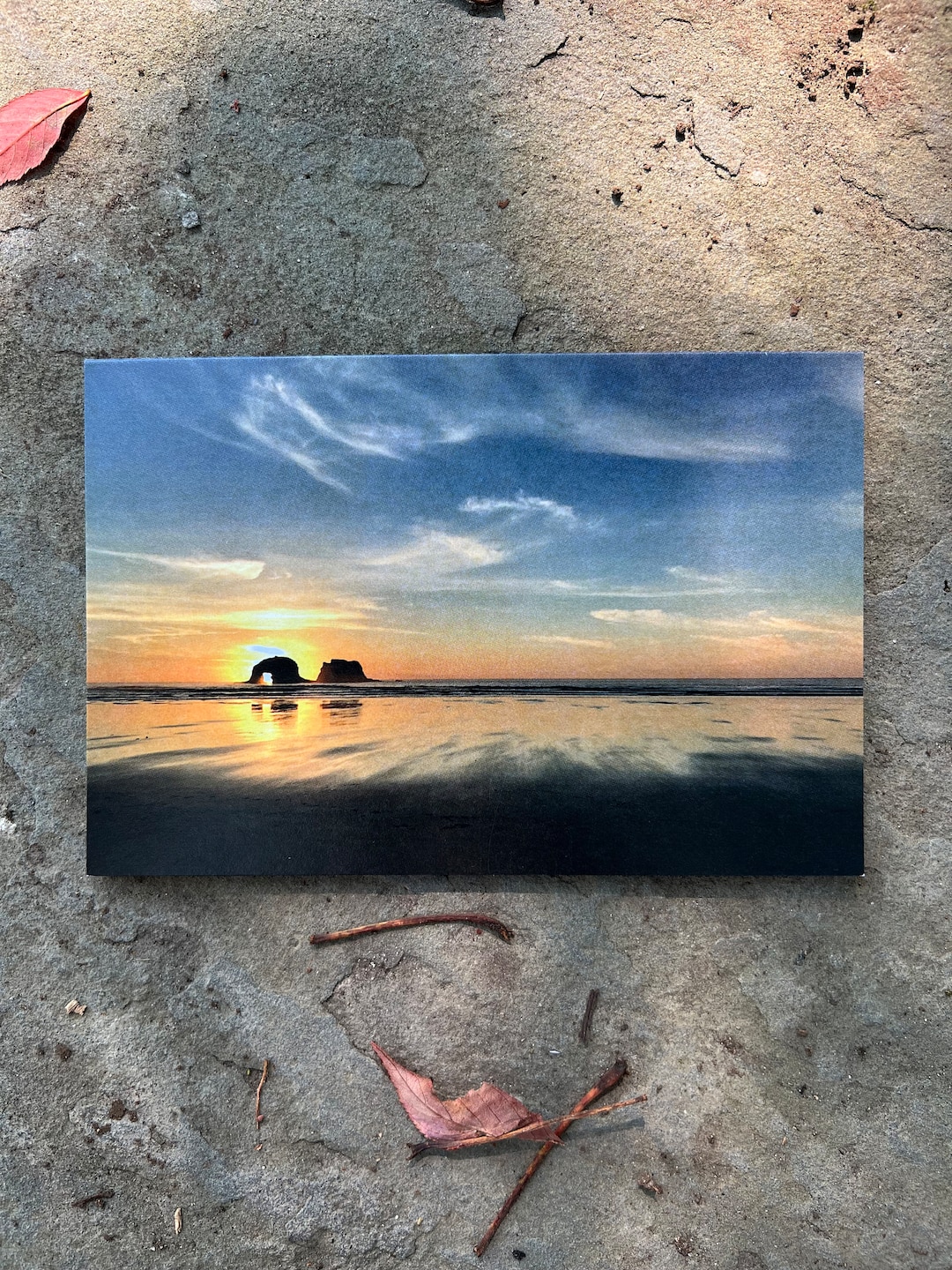 Twin Rocks Arch Card, Oregon Nature Photo Card, Oregon Greeting Card ...