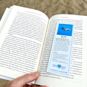 Watercolor Whale Shark Bookmark, Endangered Species Bookmark, Whale ...
