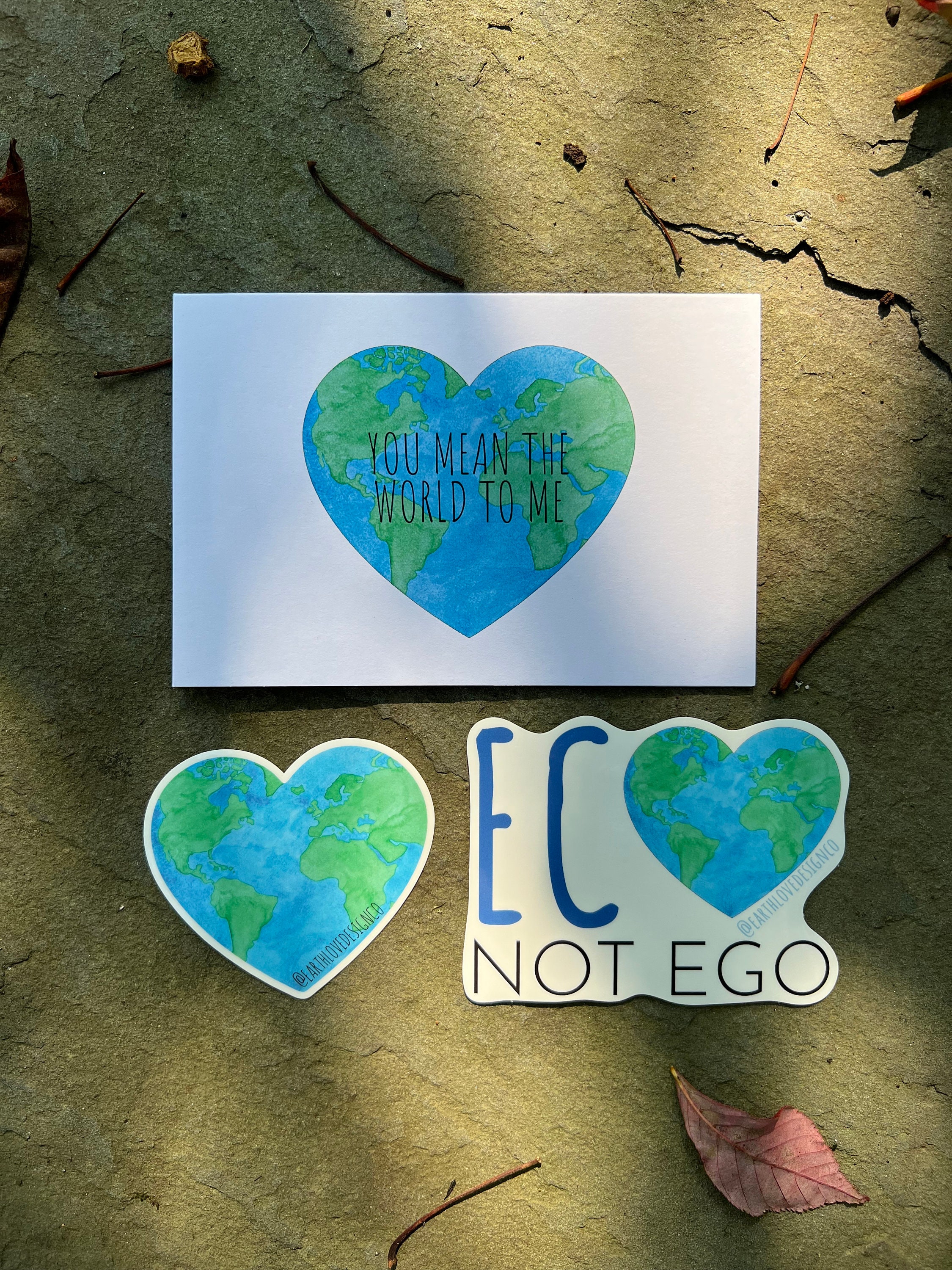 Earth Heart Art Print, Watercolor Earth Heart Art, Earth Love, Wildlife ...