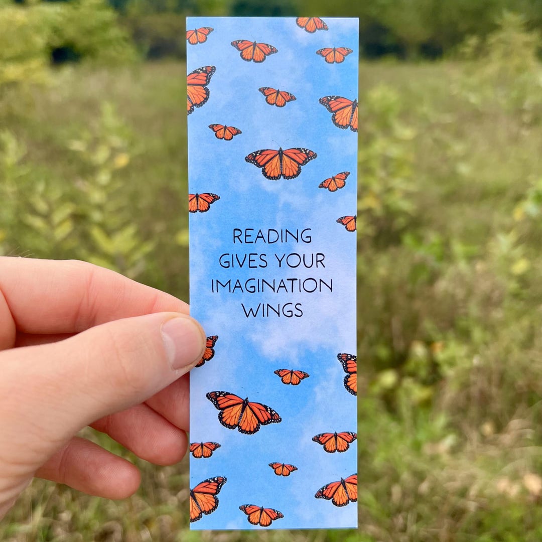 Watercolor Monarch Butterfly Bookmark, Endangered Species Bookmark ...