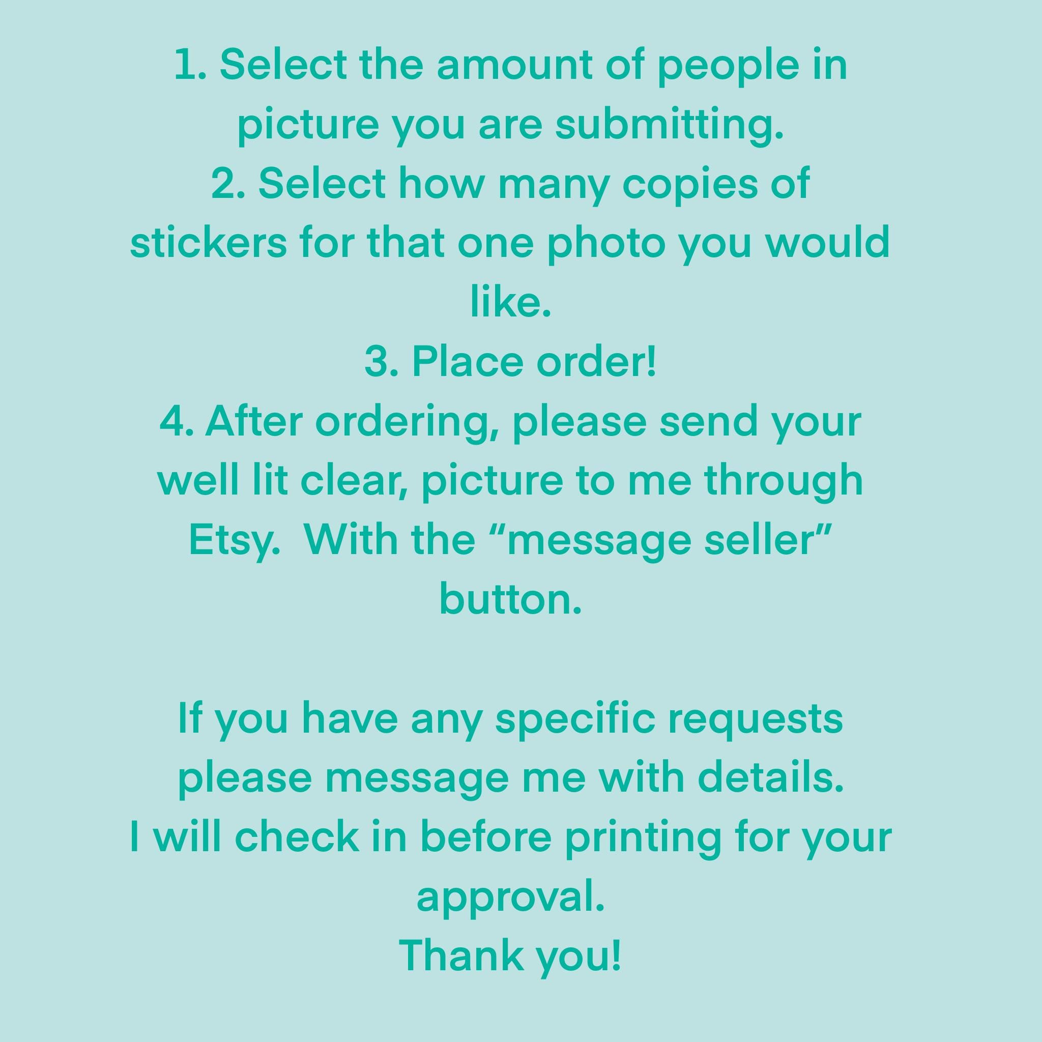 Personalized Faceless Sticker Portrait Sticker People as Cartoon ...