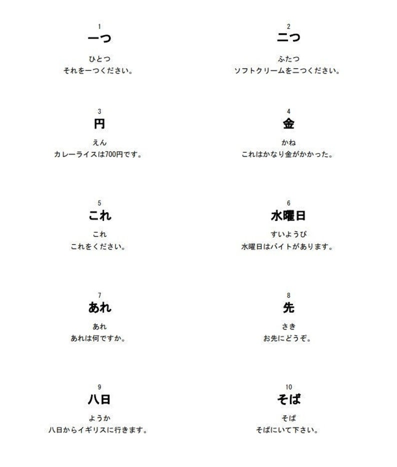 6000 Printable Japanese Flash Cards - Etsy