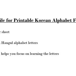 Printable Korean Alphabet Flashcards hangul - Etsy