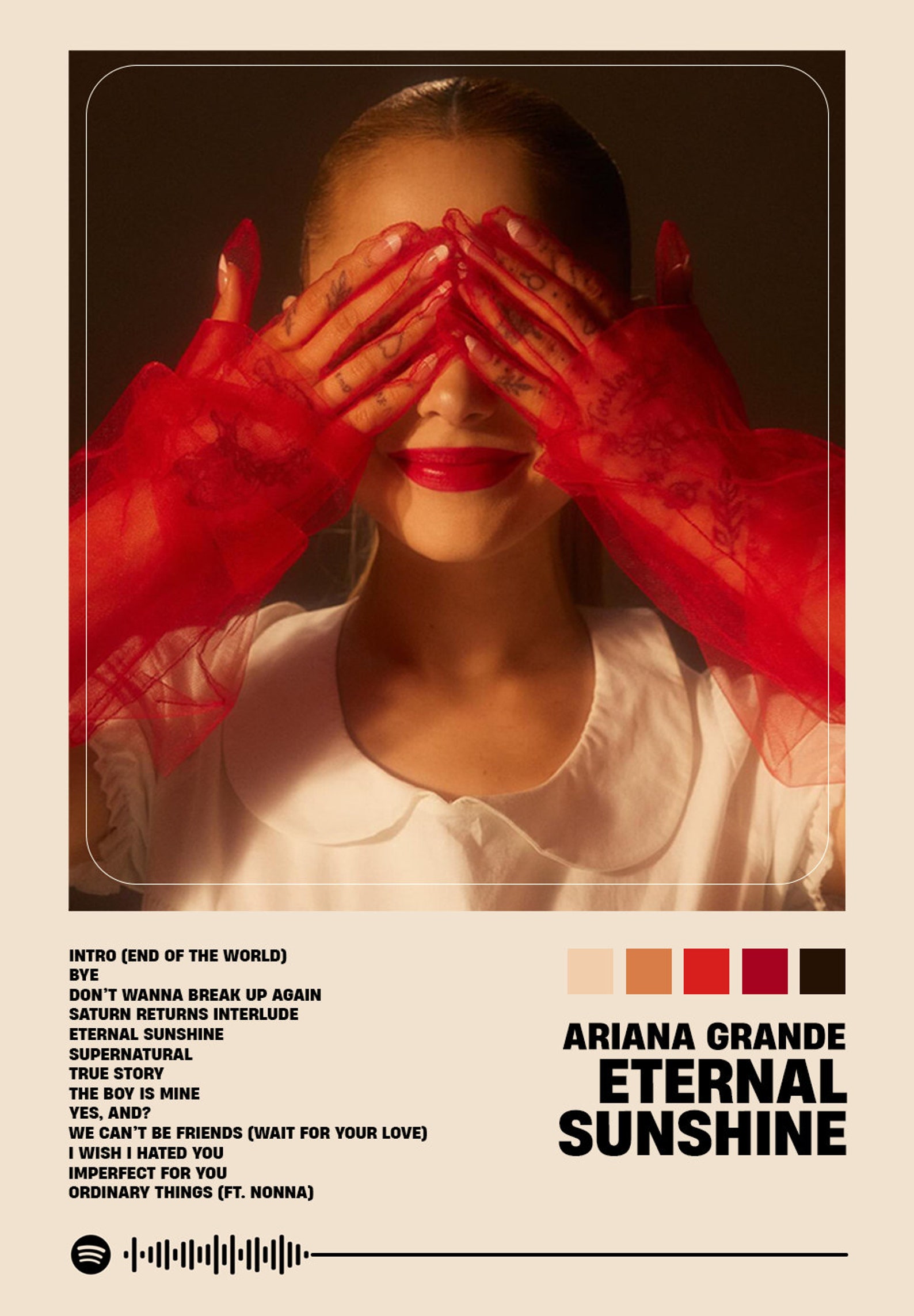 Ariana Grande - Eternal Sunshine Poster - Etsy