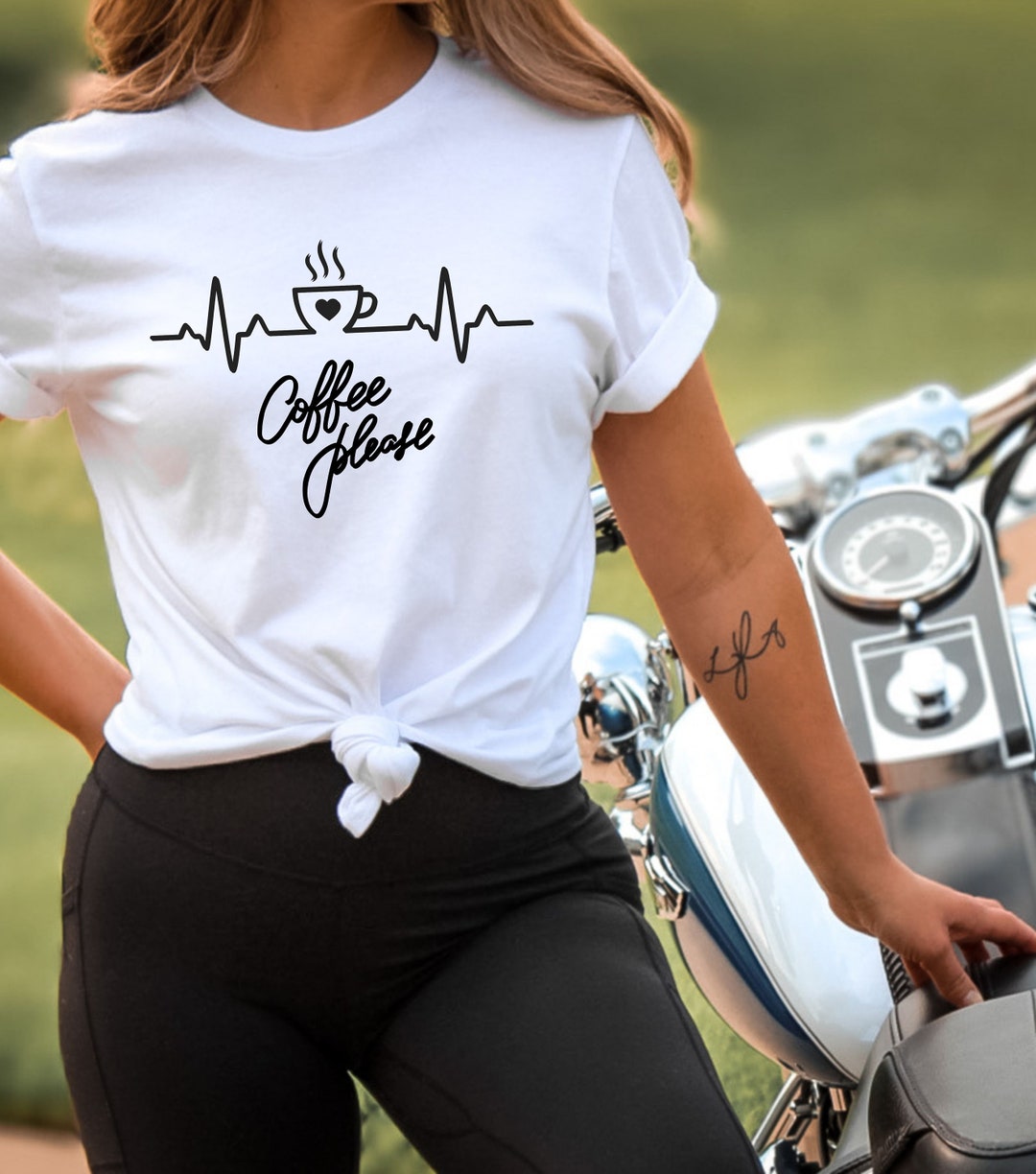 Love Coffee Shirt Coffee Heartbeat, Coffee Gift, Coffee Addict Gift ...