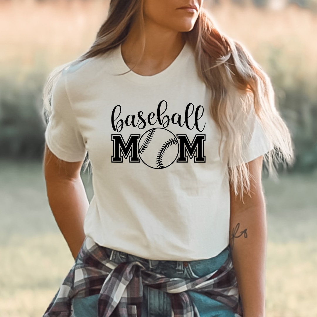 Baseball Mom Shirt for Mom,baseball T-shirt, Cute Baseball Mom Shirt ...