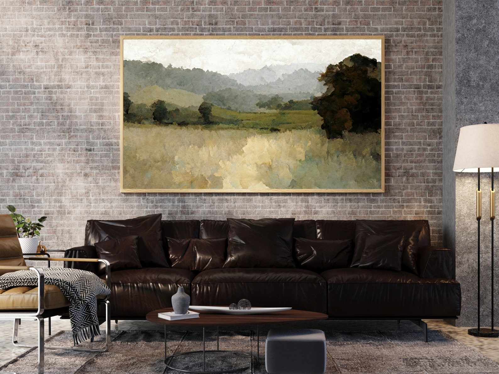 Abstract Impressionist Printable Wall Art Serene Country - Etsy