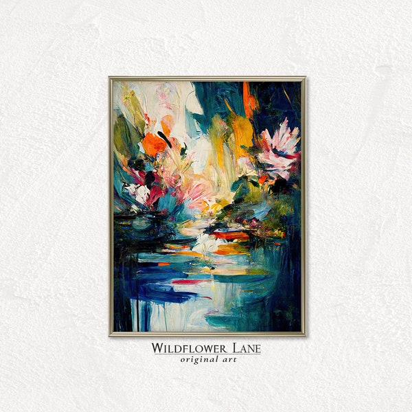 Lily Pond Paintings - Etsy