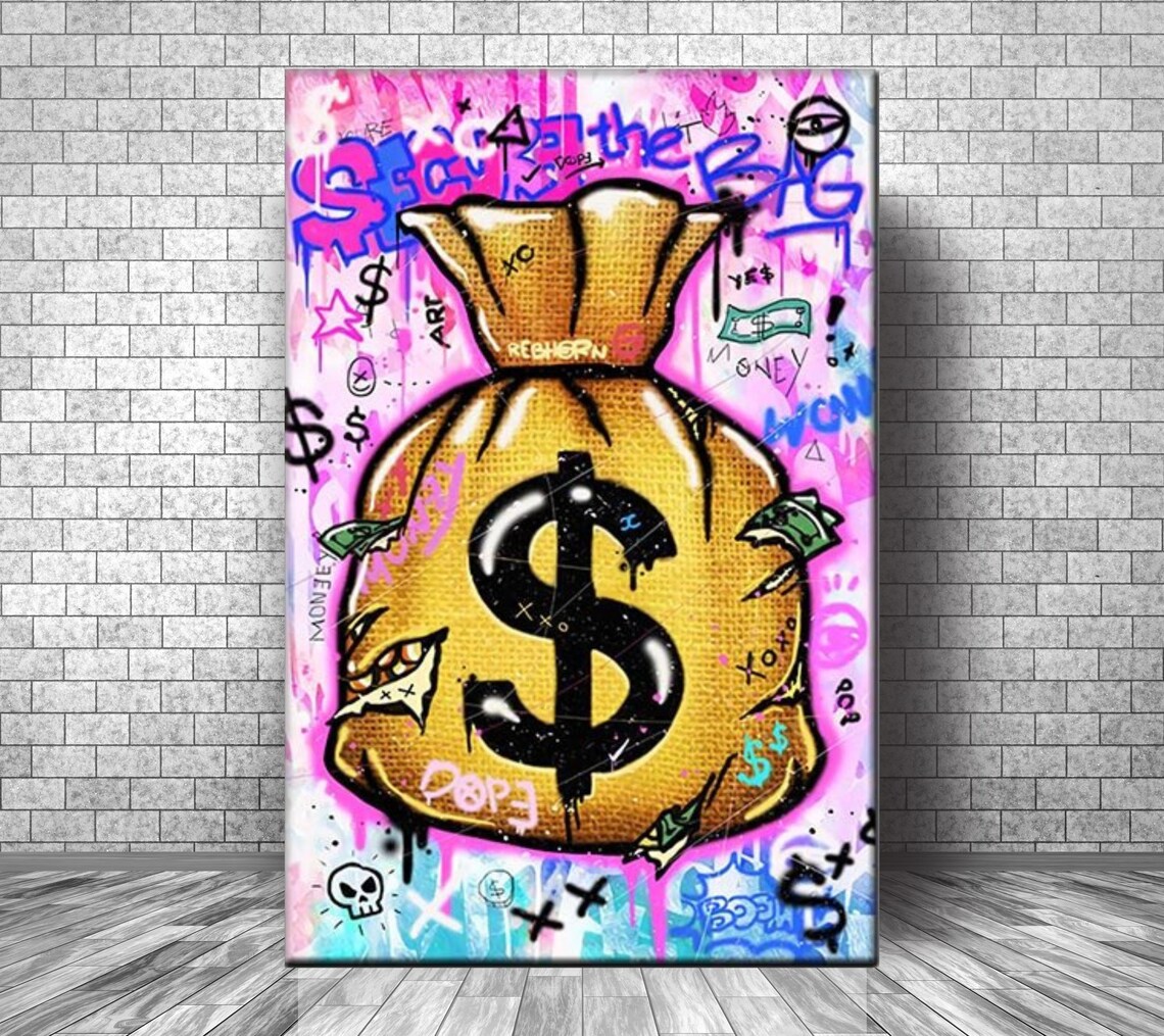 Secure the Bag Motivation Canvas || Wall Décor Motivation Canvas ...